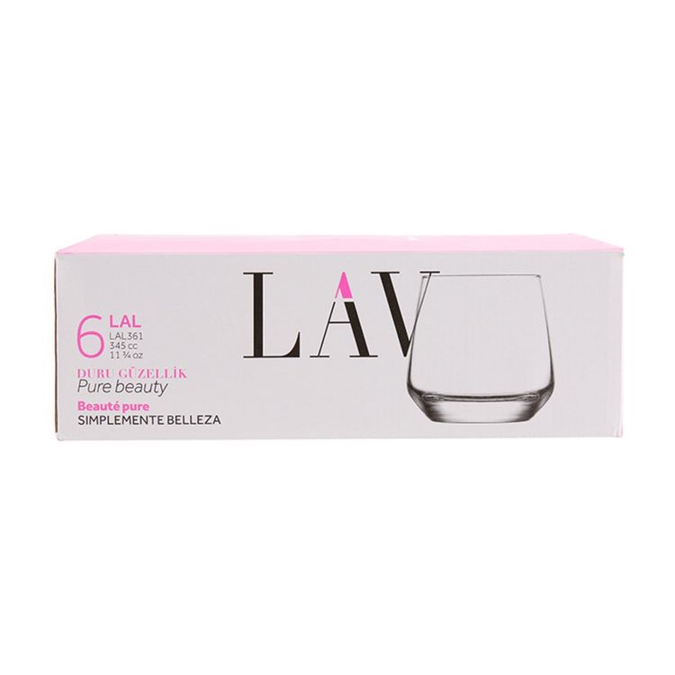 직수입 LAV 벨리 유리컵 6P세트 345ML | 홈플러스