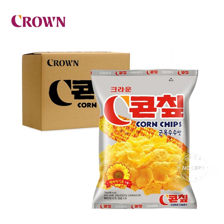 크라운 박스 콘칩 70g 16입 과자 간식 군것질 홈플러스 택배배송