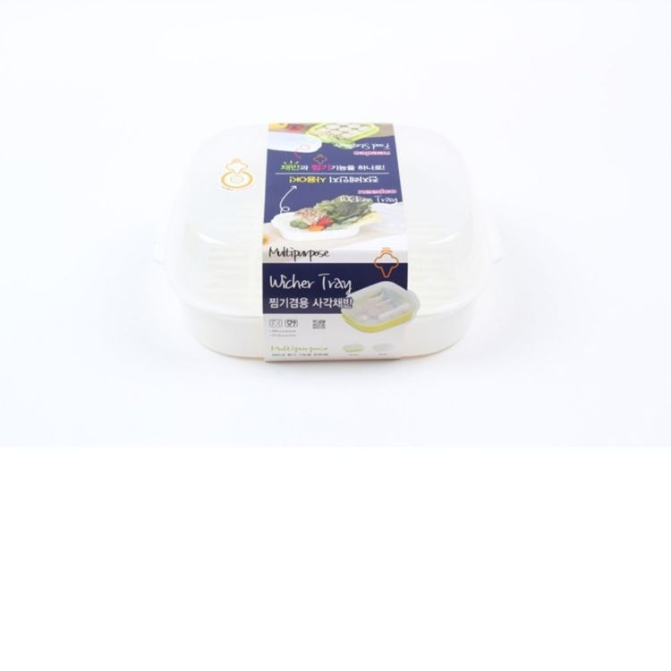 찜기겸용 사각 채반 찜기 채반 찜기겸용사각채반 용기 홈플러스 택배배송