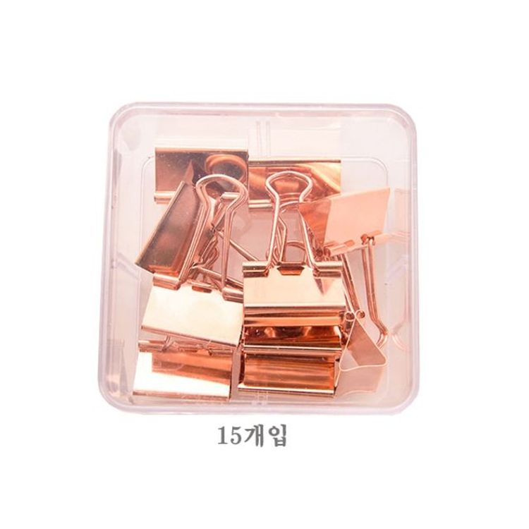델리 로즈골드 더블클립 3호32mm15개입 홈플러스 택배배송