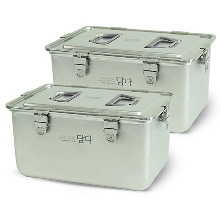 한일스텐레스 올스텐 밀폐용기 담다 김치통 115l X 2개 홈플러스 택배배송