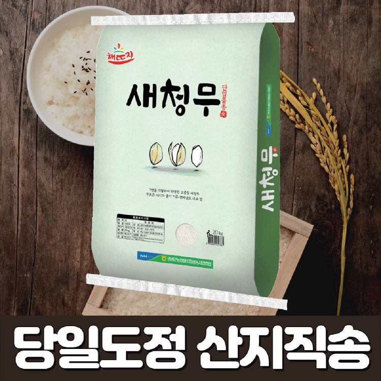 영광군농협 새청무 쌀 20kg 23년산 홈플러스 택배배송