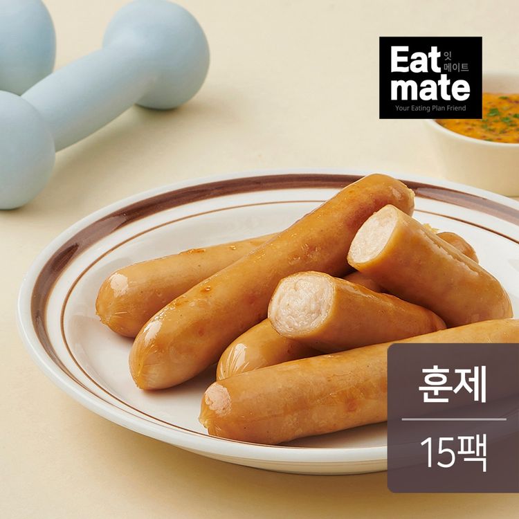 랭킹닭컴 잇메이트 닭가슴살 소시지 프로 훈제맛 120gx15팩 18kg 홈플러스 택배배송