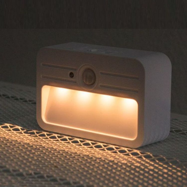 Coms N5114e6698 Led 센서등 램프 사각 전구색 수동 자동 스위치 홈플러스 택배배송