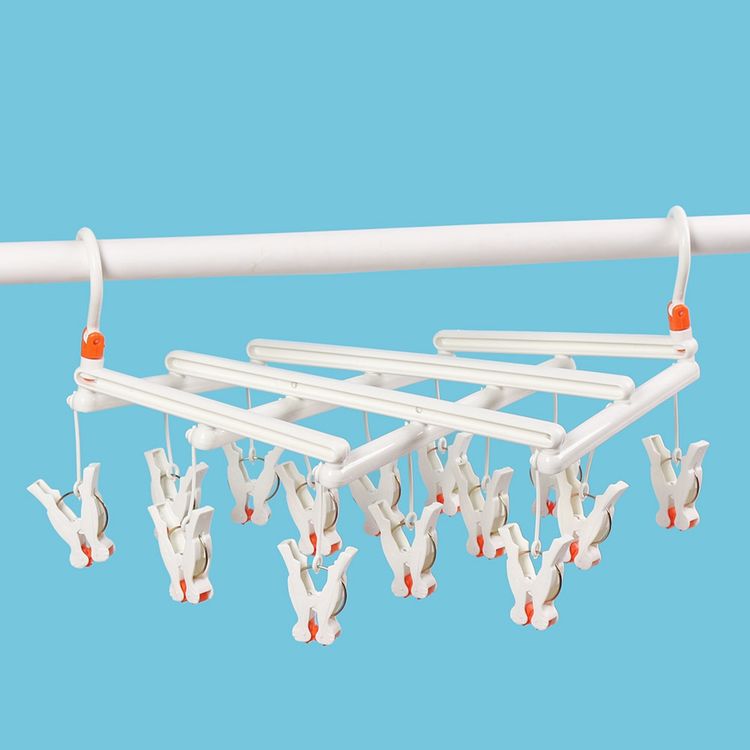 자바라 빨래집게 건조대14p 접이식 속옷건조대 홈플러스 택배배송