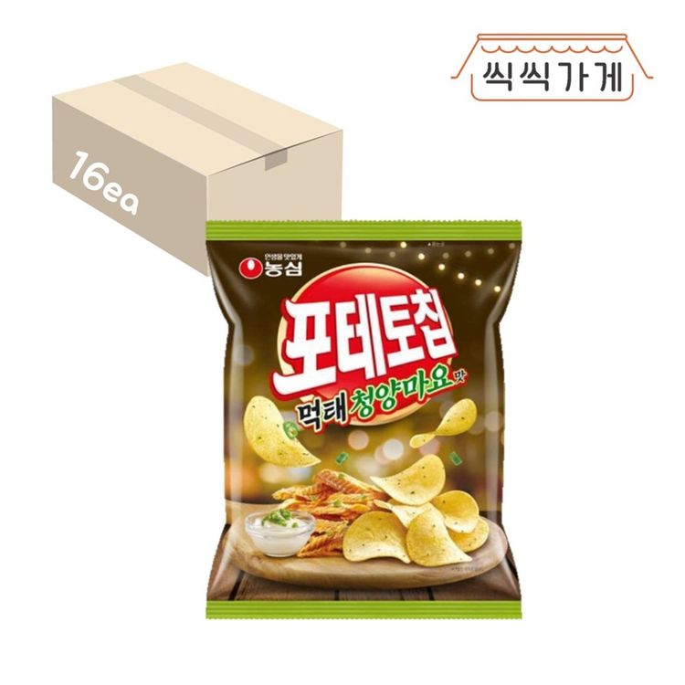 씩씩가게 포테토칩 먹태청양마요맛 50g X 16ea 한박스 홈플러스 택배배송