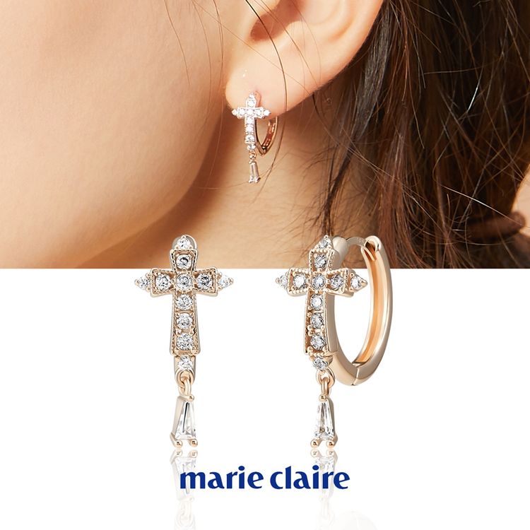 마리끌레르 페기 귀걸이 Mcer048s 14k Gold Plated 홈플러스 택배배송