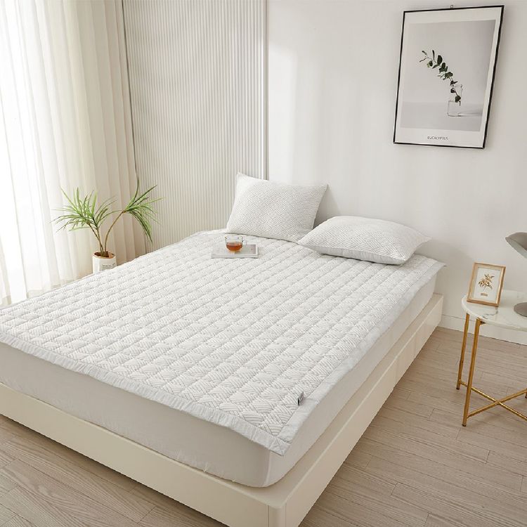 시원한 듀라론 누빔 냉감패드 침대패드 슈퍼싱글 110x205 격자침대시트 여름이불 홈플러스 택배배송