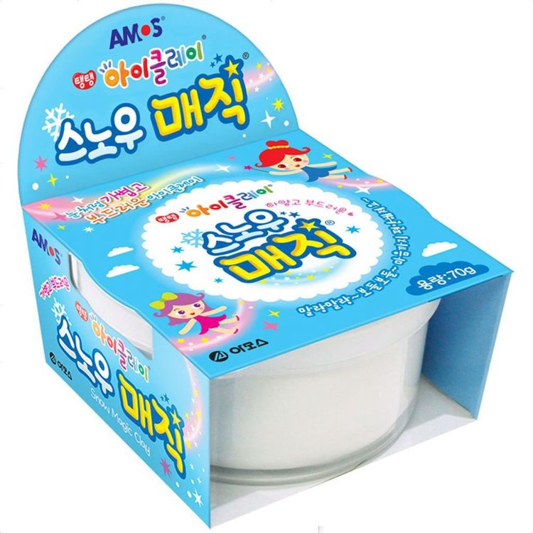 컬러점토 스노우 70g 찰흙 만들기 장난감 클레이 홈플러스 택배배송