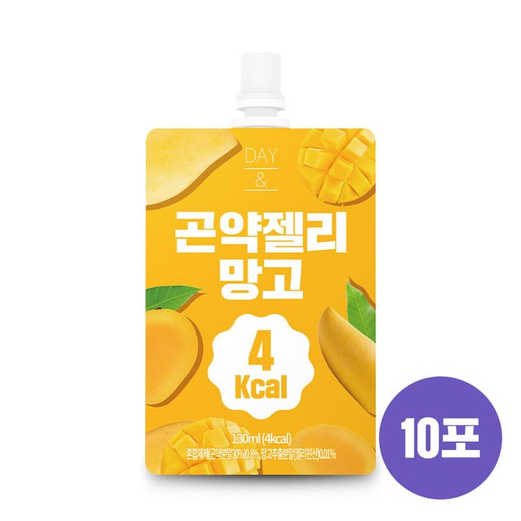 참앤들황토농원 데이앤 망고 곤약젤리 130mlx10포 벌크 홈플러스 택배배송
