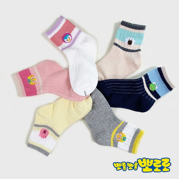 뽀로로 유아동 중목 굵은 링글 골지 3족 홈플러스