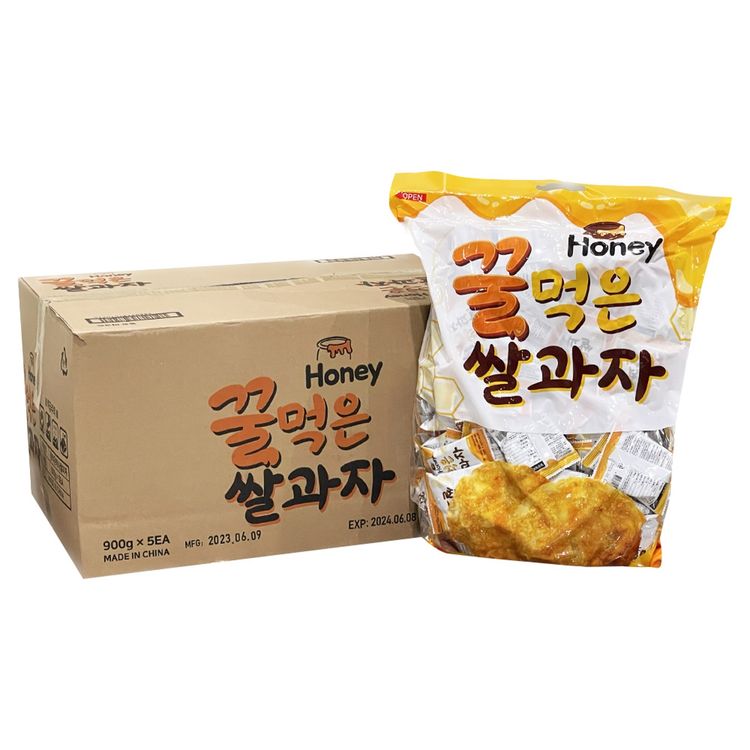 간식꾸러미 과자세트 박스 꿀먹은허니쌀과자 900g 5입 홈플러스 택배배송