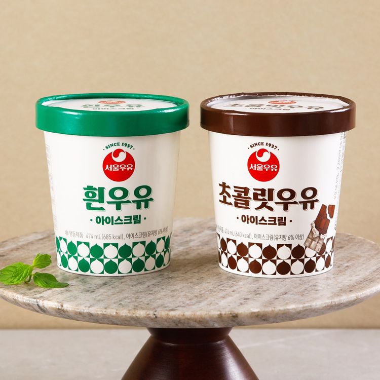 서울우유 아이스크림 474ml 2개 흰우유초코 홈플러스 택배배송