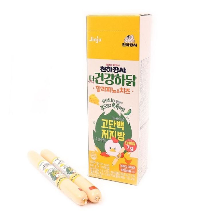 천하장사 더 건강하닭 할라피뇨 치즈 60g 1타스 10개 홈플러스 택배배송
