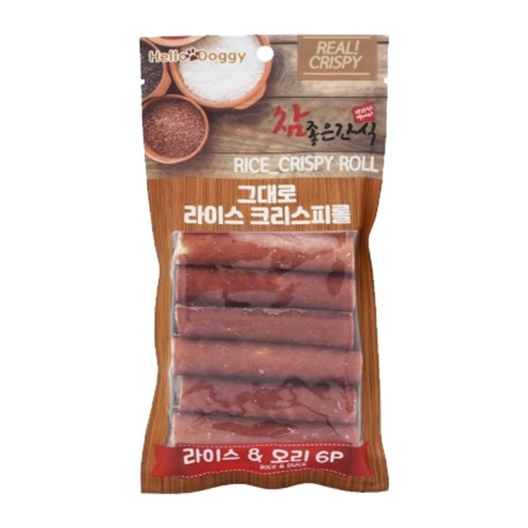 강아지육포간식 강아지 참좋은 크리스피롤 오리 6개입 1p 애견 간식 홈플러스 택배배송