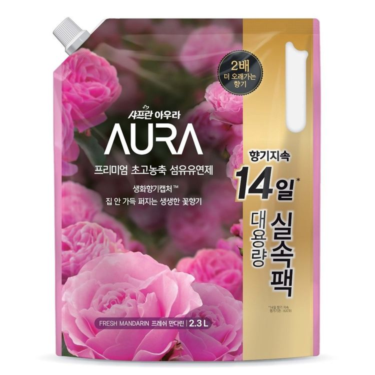 Lg생활건강 아우라 프리미엄 섬유유연제 프레쉬만다린 23l 홈플러스