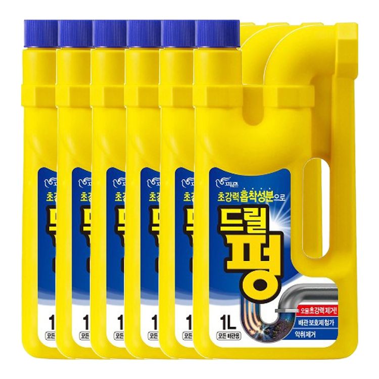 피죤 드릴펑 배수구 세정제 1l X 6개 홈플러스 택배배송