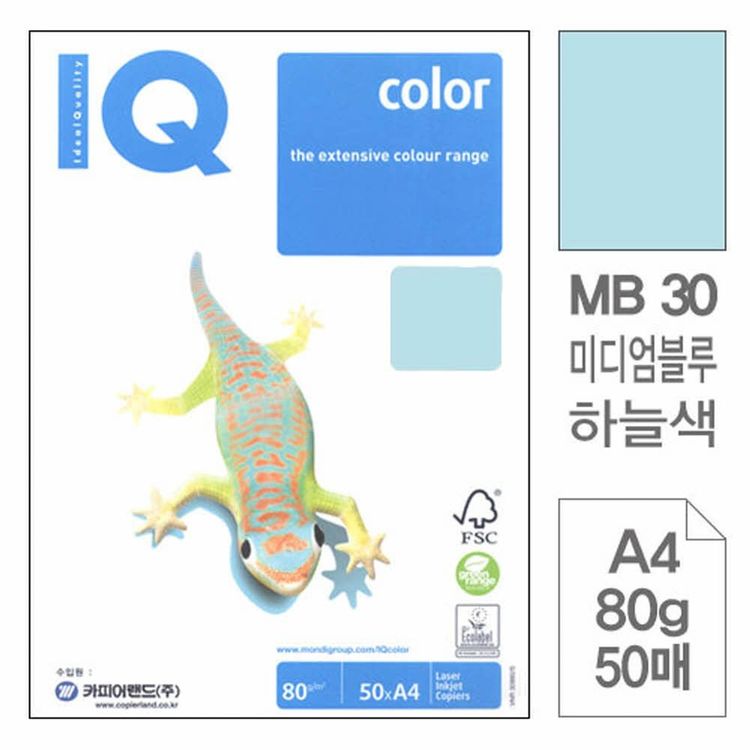 칼라색지a4mb30하늘색80g50매 홈플러스 택배배송