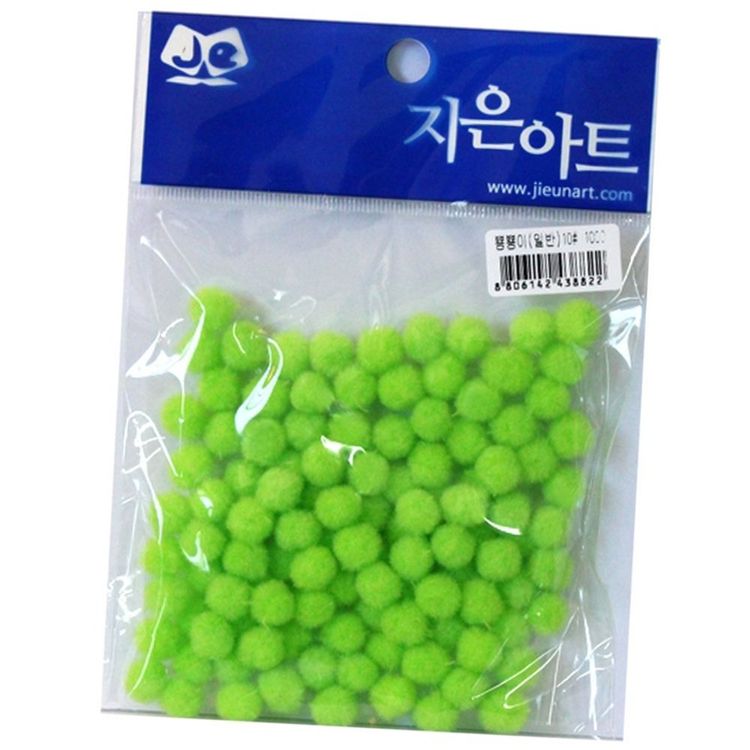 만들기재료 뿅뿅이 일반10 연두 1p 공예 만들기 소품 재료 꾸미기 홈플러스 택배배송