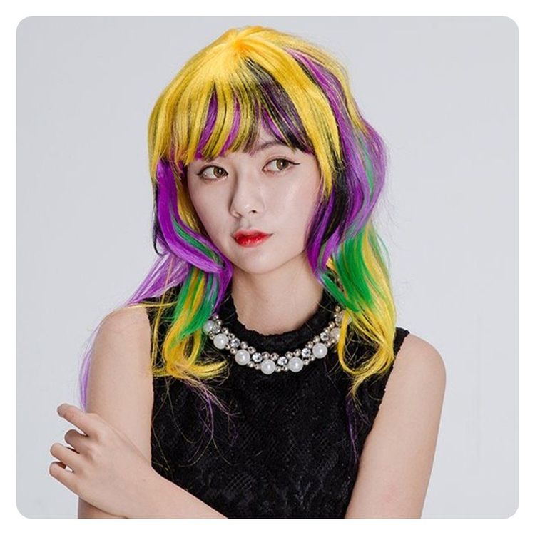 Pwm Dk 실용적인 N6191b076ae 롱샤기가발무지개파티가발 홈플러스 택배배송