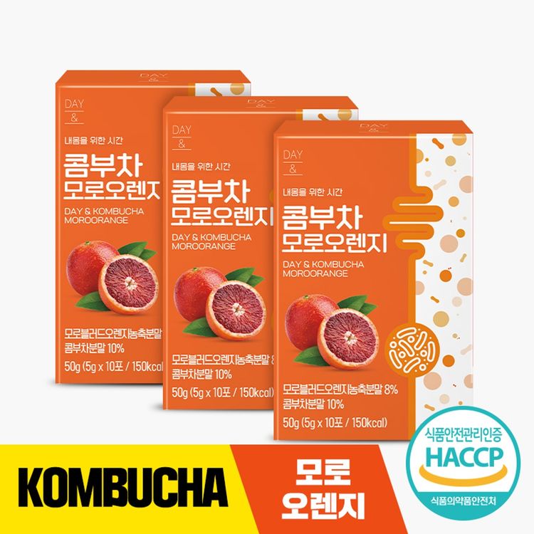 참앤들황토농원 데이앤 콤부차 모로오렌지 10포 3박스 홈플러스 택배배송