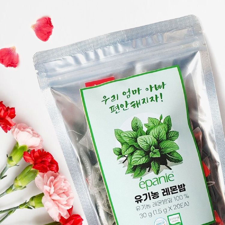 부모님 선물 에빠니 유기농 허브티 레몬밤차 20티백 15g 삼각티백 홈플러스 택배배송