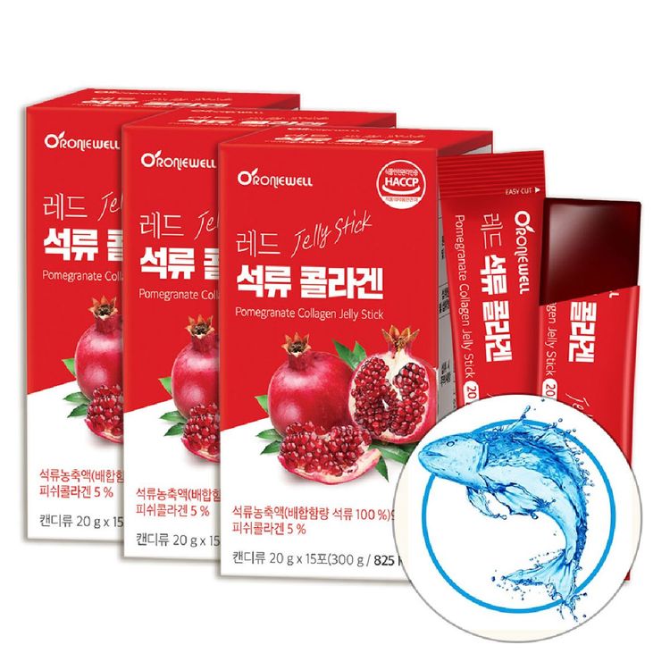 65brix 레드 석류 농축액 피쉬콜라겐 젤리 45포 홈플러스 택배배송