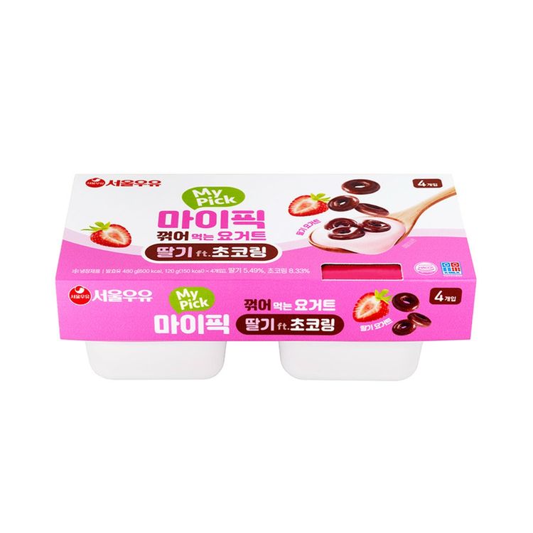 서울우유 마이픽 딸기 초코링 120g4 홈플러스