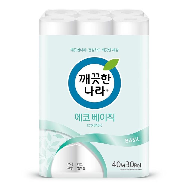 화장지 에코 베이직 40m30롤1팩 두루마리 휴지 홈플러스 판매자택배