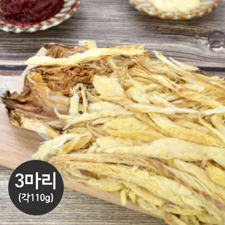 옥도건어물 손질먹태 3마리마리당110g 찢은 먹태채 홈플러스 택배배송