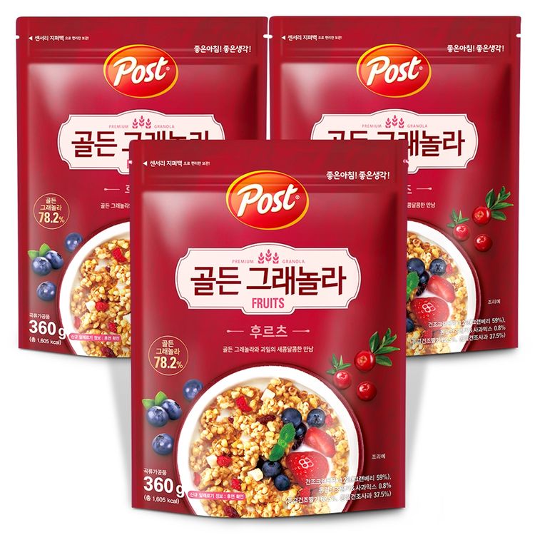 포스트 골든그래놀라 후르츠 360gx3개 홈플러스 택배배송
