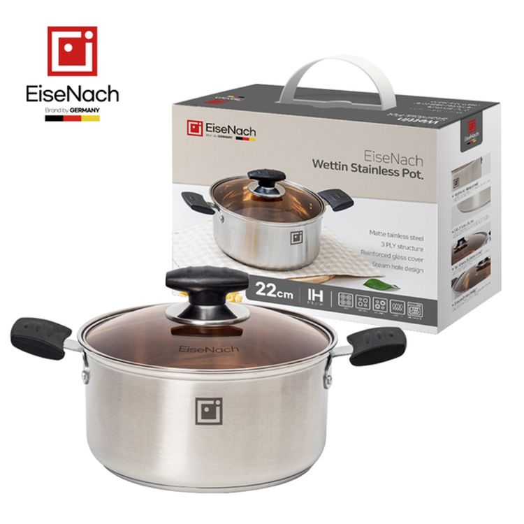 [EiseNach] 아이제나흐 베틴 IH 스텐냄비 양수 22cm | 홈플러스 택배배송