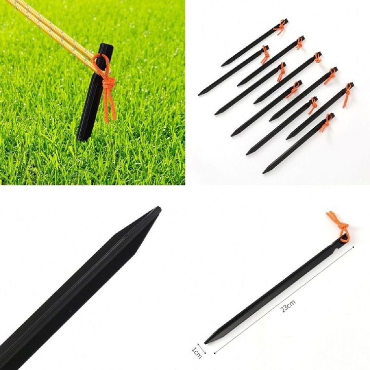 캠핑필수 삼각 단조팩 10p세트 23cm 블랙 텐트팩 홈플러스 택배배송