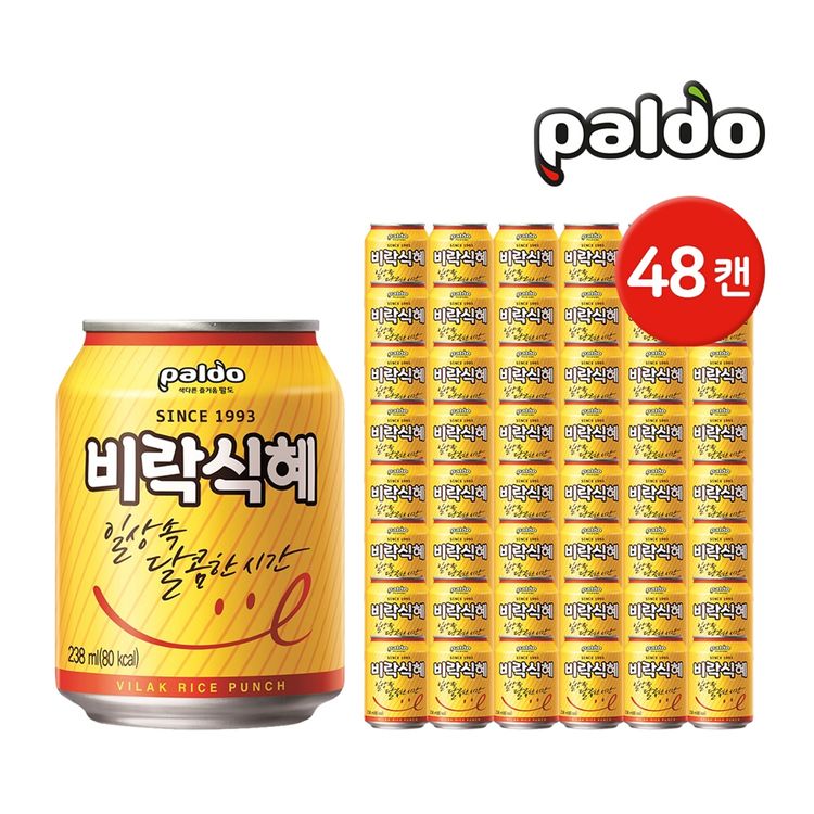 팔도 비락식혜 238ml 48캔 (24캔x2개) | 홈플러스 택배배송
