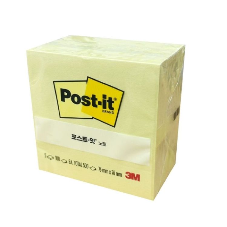 3m 포스트잇 노트 알뜰팩 노랑 654 5cy 5개입76x 홈플러스 택배배송