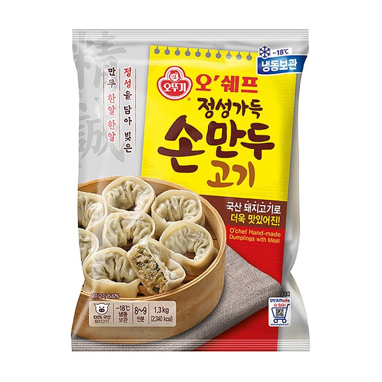 오뚜기 오쉐프 정성가득 손만두 고기 13kg 8~9인분 냉동 홈플러스 택배배송