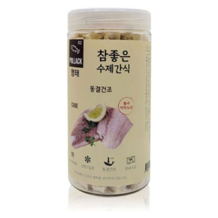 아이펫 참좋은수제 간식 동결건조 명태큐브 95g 강아지 고양이 홈플러스 택배배송