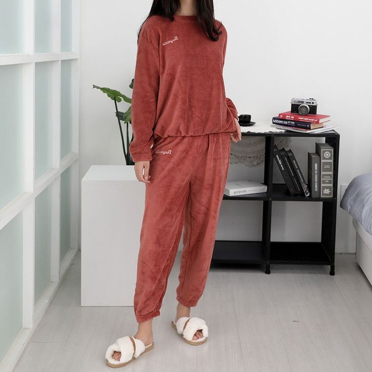 극세사 수면잠옷 상하세트 플리스버건디 홈플러스 택배배송