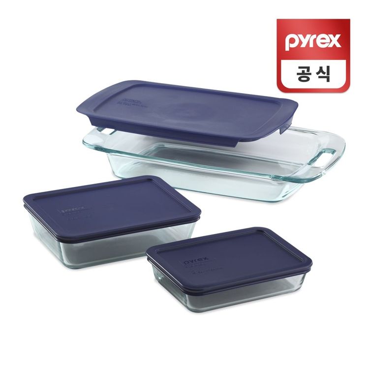 코렐 파이렉스 이지그랩 블루 베이크 디쉬 3p세트 홈플러스 택배배송