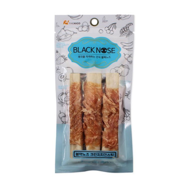 더키코 블랙노즈 크런치 치킨스틱 75g 펫껌 홈플러스 택배배송