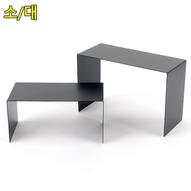 블랙 ㄷ자 다용도 스틸 진열대 대형 인테리어 소품 홈플러스 택배배송