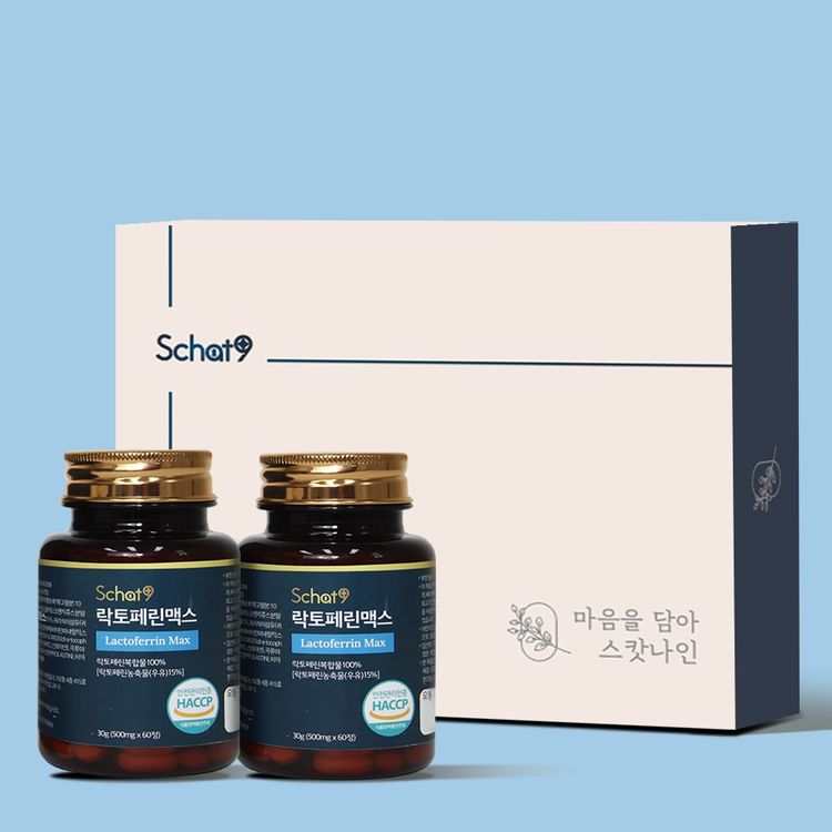 선물세트 스캇나인 100 뉴질랜드 초유 단백질 철분 락토페린 맥스 60정 2개세트 홈플러스 택배배송