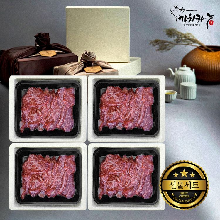 가치하누 1한우투뿔 특수부위 모둠한판삼각살앞치마살업진안살 선물세트 12kg 홈플러스 택배배송