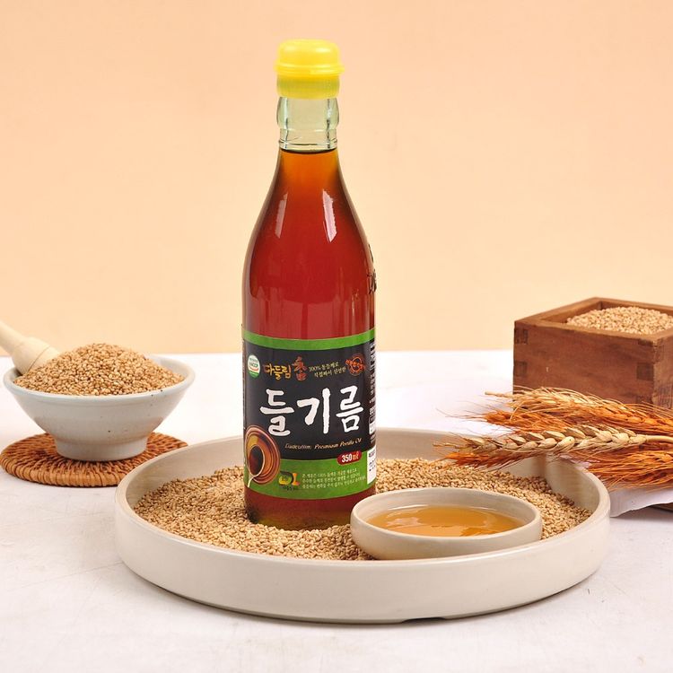 통들깨 100 전통 압착 들기름 350ml 홈플러스 택배배송