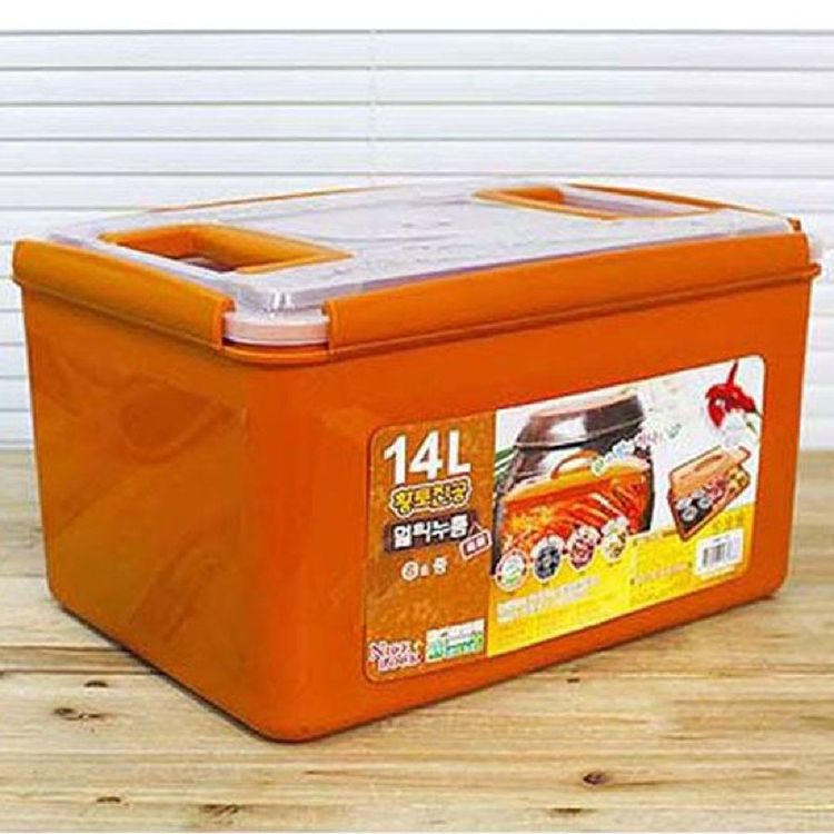 진공 황토 누름락 8호 중 14l 김치통 장아찌통 용기 홈플러스 택배배송