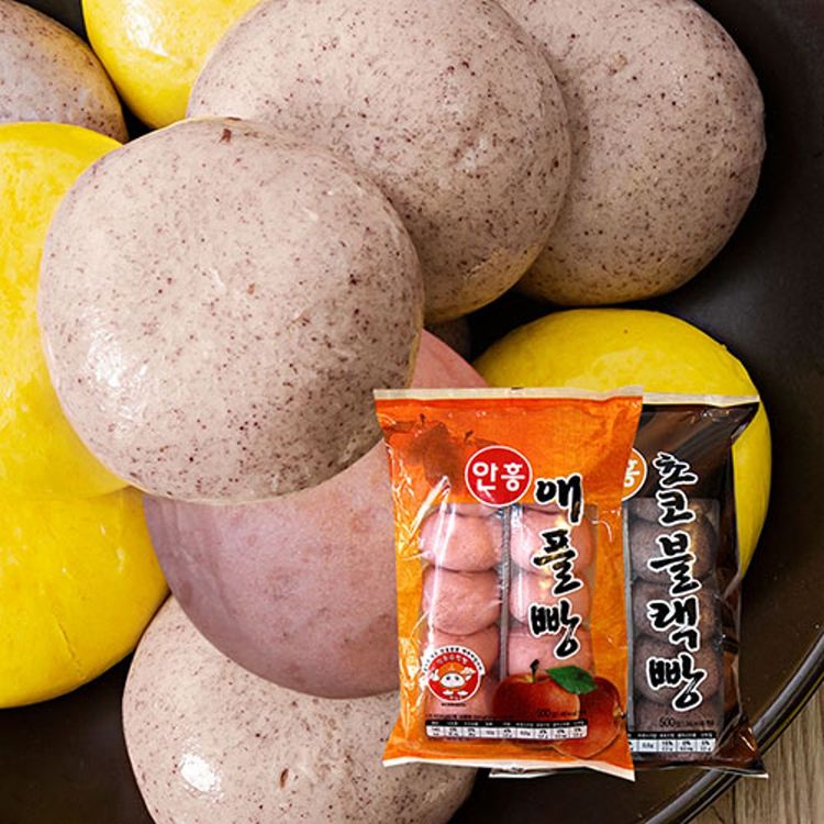 안흥찐빵마을 수제 애플 찐빵 10입×2봉수제 초코블랙 찐빵 10입 X 2봉 홈플러스 택배배송