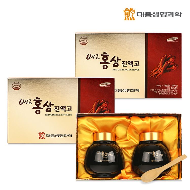 대웅생명과학 6년근 홍삼 진액고 500gx2병 2세트 홈플러스 택배배송