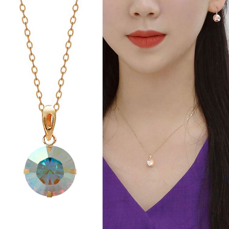 미니아트 14k Gold 목걸이 탄생석 컬러 펜던트 G156오팔 홈플러스 택배배송