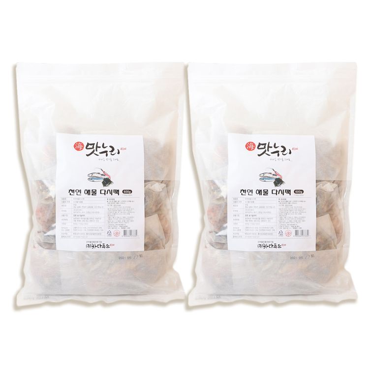 천연조미료 깊은맛 천연 해물 다시 육수 팩 1200g 홈플러스 택배배송
