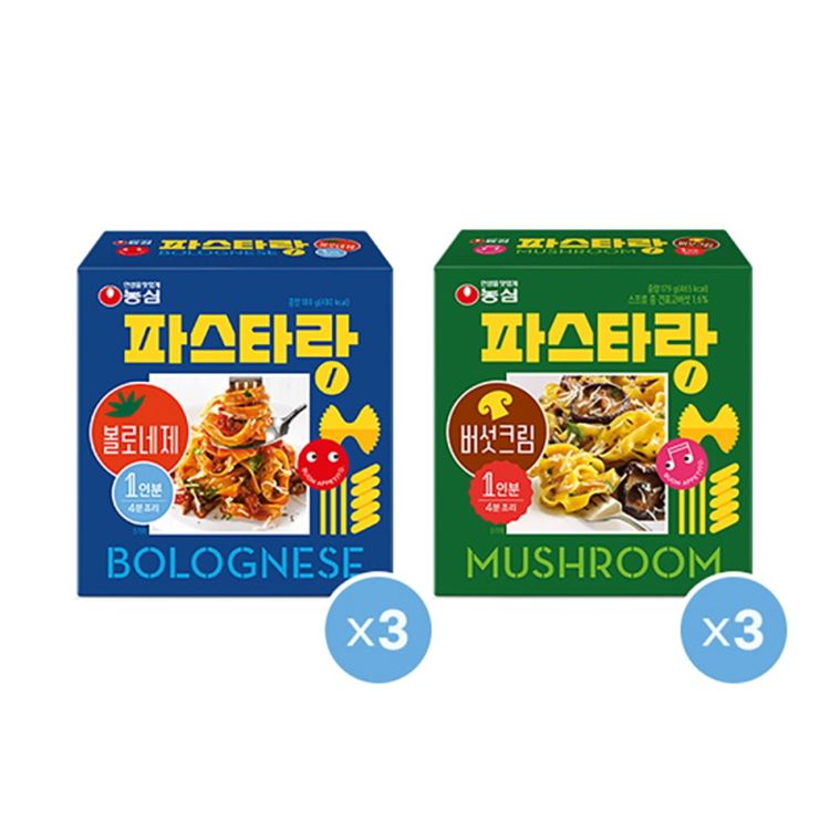 농심 파스타랑 볼로네제 X 3입버섯크림 3입 홈플러스 택배배송